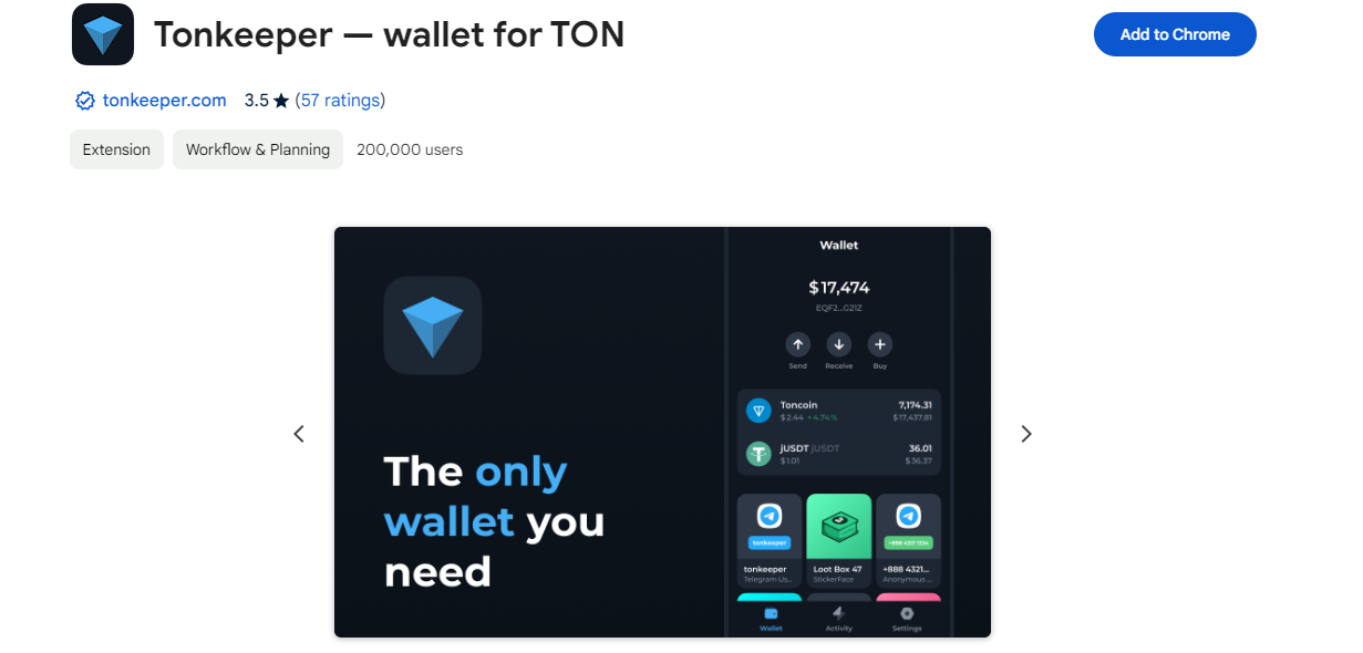 Tonkeeper Wallet - Nebenprojekte